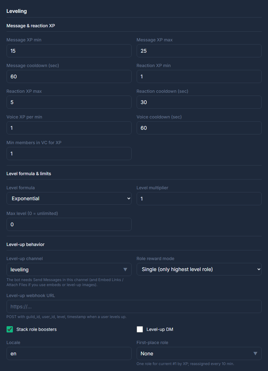 OverLoaded - Discord Leveling Bot